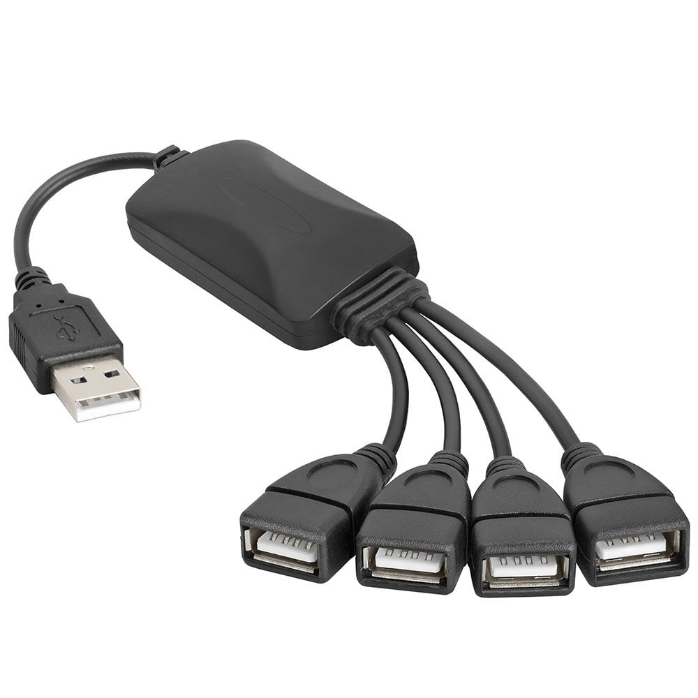Cmple - 4-Port High Speed USB 2.0 Splitter, Unpowered USB Hub - Walmart.com