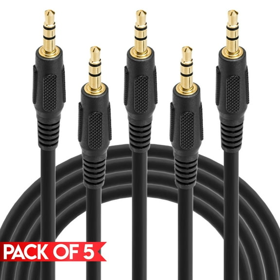 Cables Direct Online Black 75ft 3.5mm Stereo Audio AUX Extension Male ...