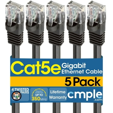 Cmple - Cat5e Cable, RJ45 Internet Network Cord, UTP LAN, Ethernet ...