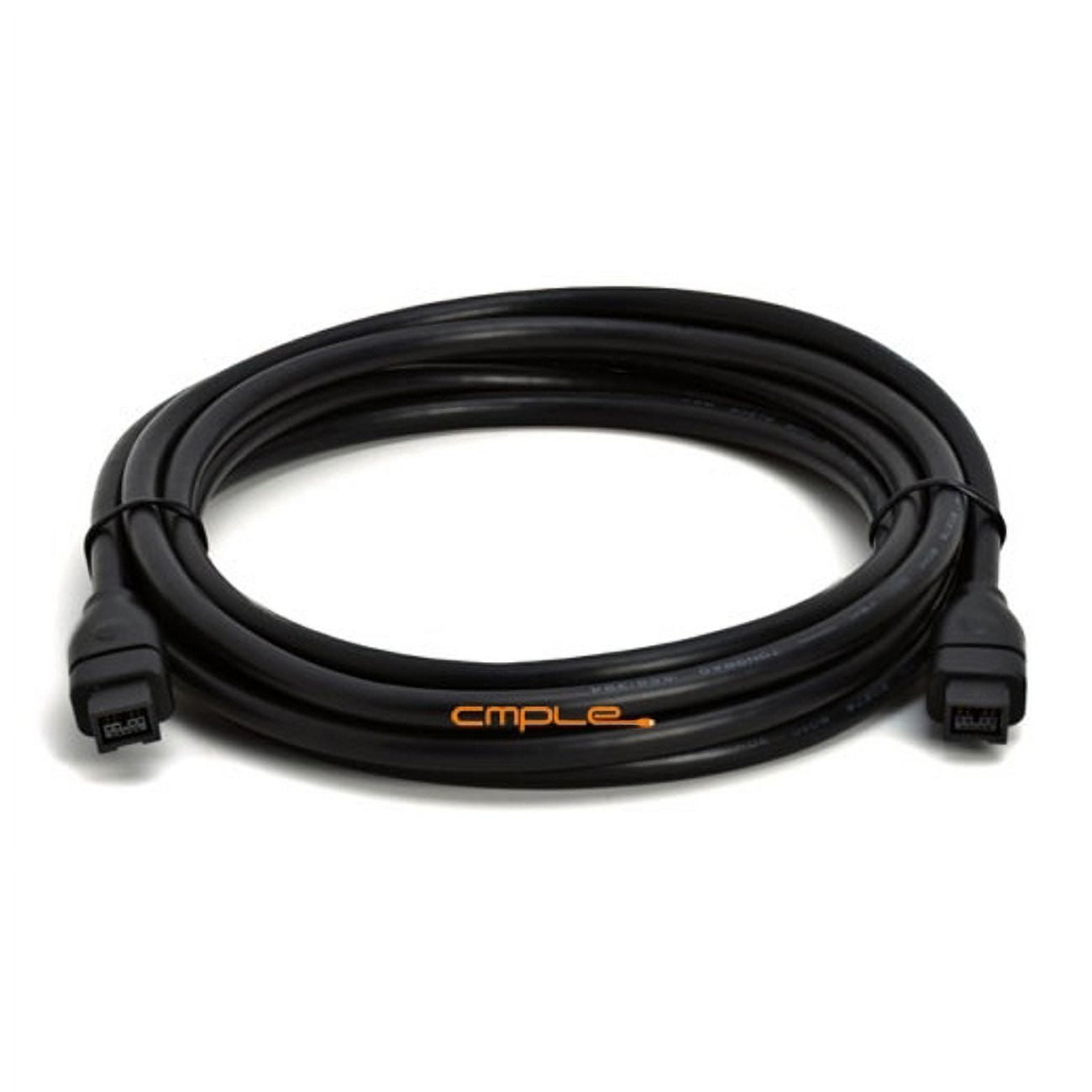 Cmple - 9 PIN/ 9PIN BETA FireWire 800 - FireWire 800 Cable -10FT, Black ...