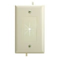 Cmple - Cable Plate with Flexible Opening, 1 Gang - Lite Almond ...