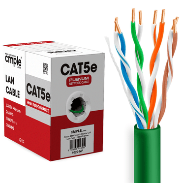 Five Star Cat5e 1000 ft Blue RJ45 Cable 24 AWG UTP CCA Twisted Pair ...