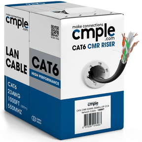 Big-A - Bulk Cat6 Cable 1000ft 23AWG Solid 4 Pair, Cat 6 Ethernet Cable ...