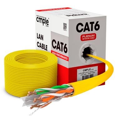 Big-A - Bulk Cat6 Cable 1000ft 23AWG Solid 4 Pair, Cat 6 Ethernet Cable ...