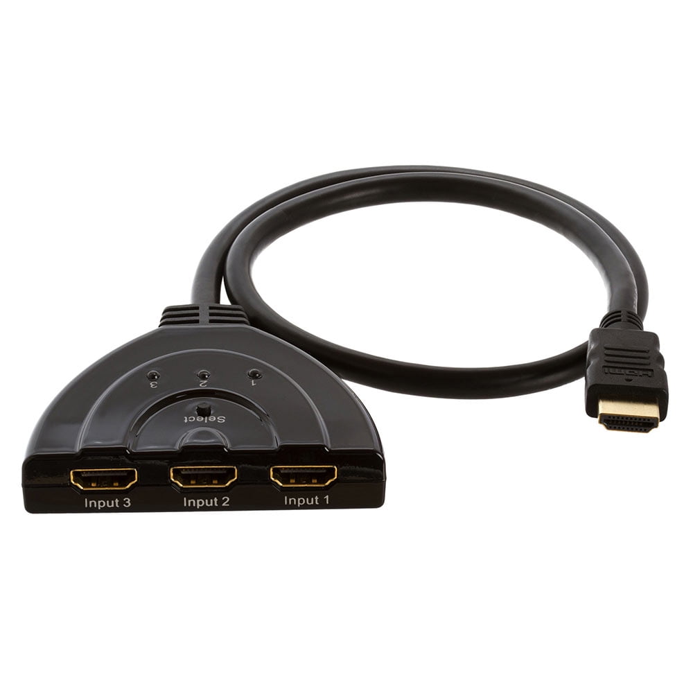 Cmple - HDMI 3 Ports Pigtail Switch (3X1) - Walmart.com