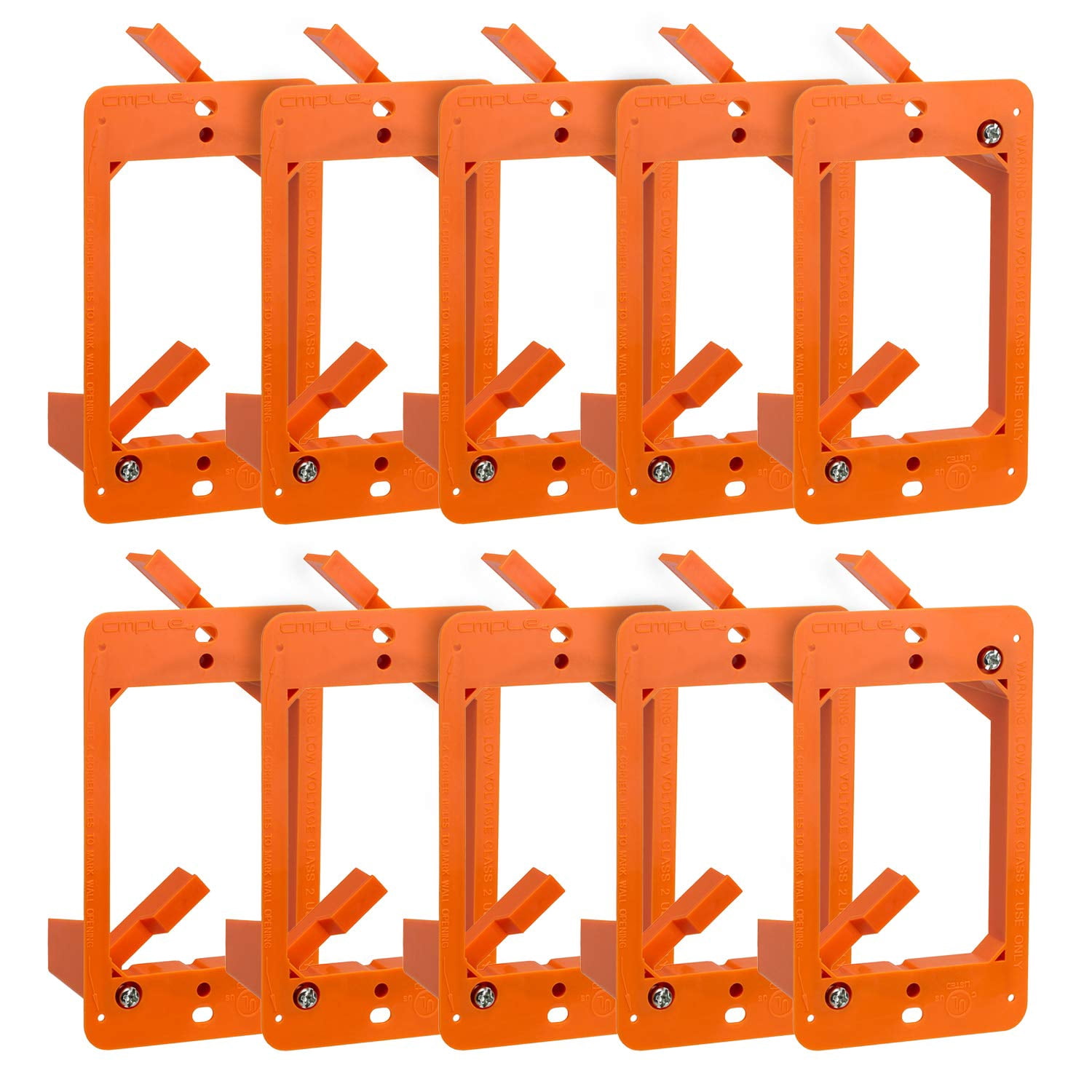 Cmple - Low Voltage Mounting Bracket 1 Gang Multipurpose Drywall ...