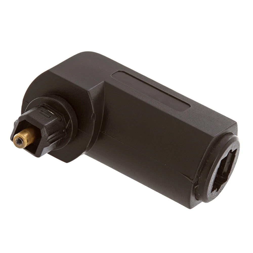 Cmple - Optical Toslink Jack to Toslink Plug Angled Adapter - Walmart.com