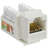 Cmple - RJ45 Keystone Jack 90 Degree Cat5e Keystone Jack Insert Punch ...