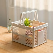 YBM Home Large Plastic Storage Basket Organizer Bin for Home and Office ...
