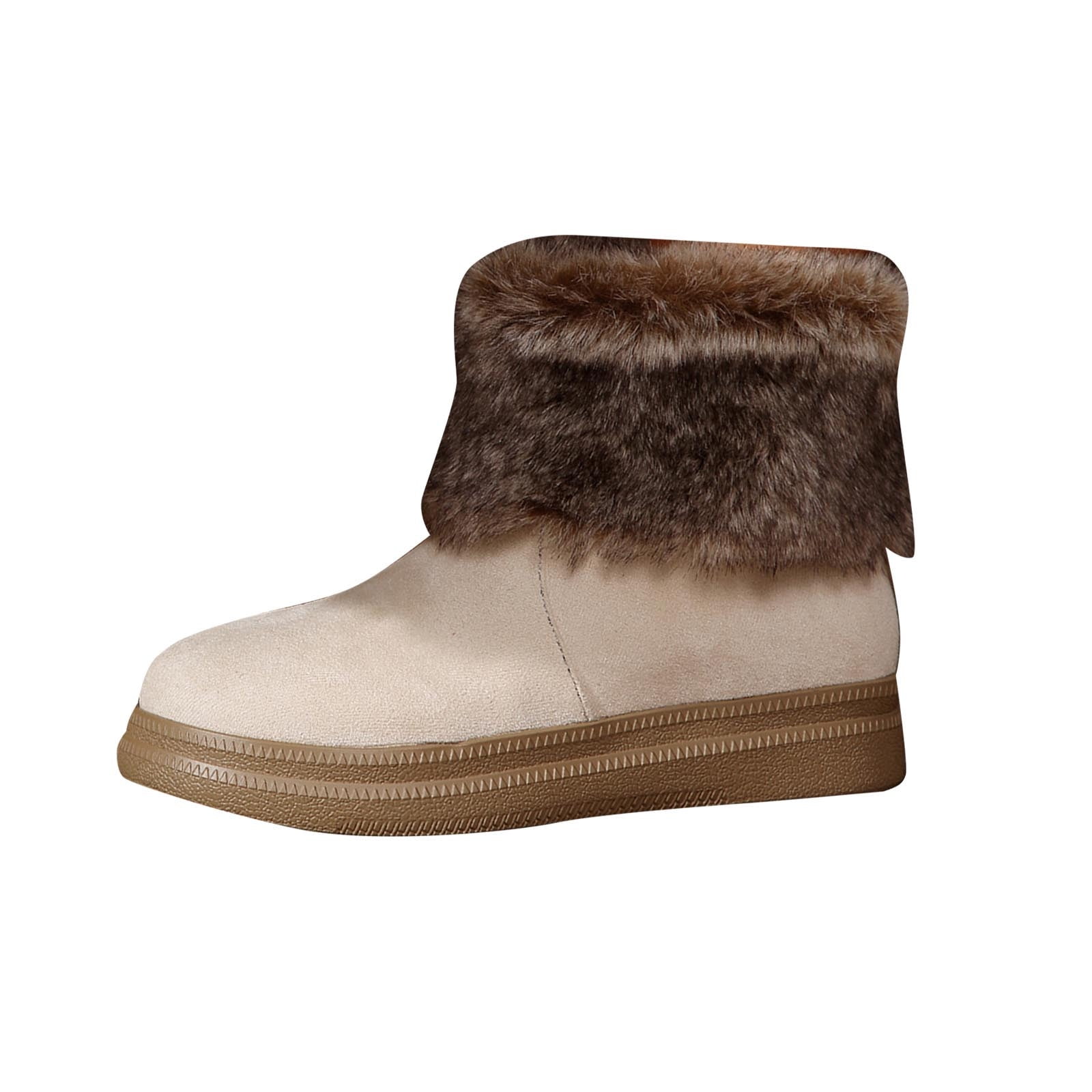 Cmunyle Ankle Boots With Low Heel For Women Round Toe Casual ...