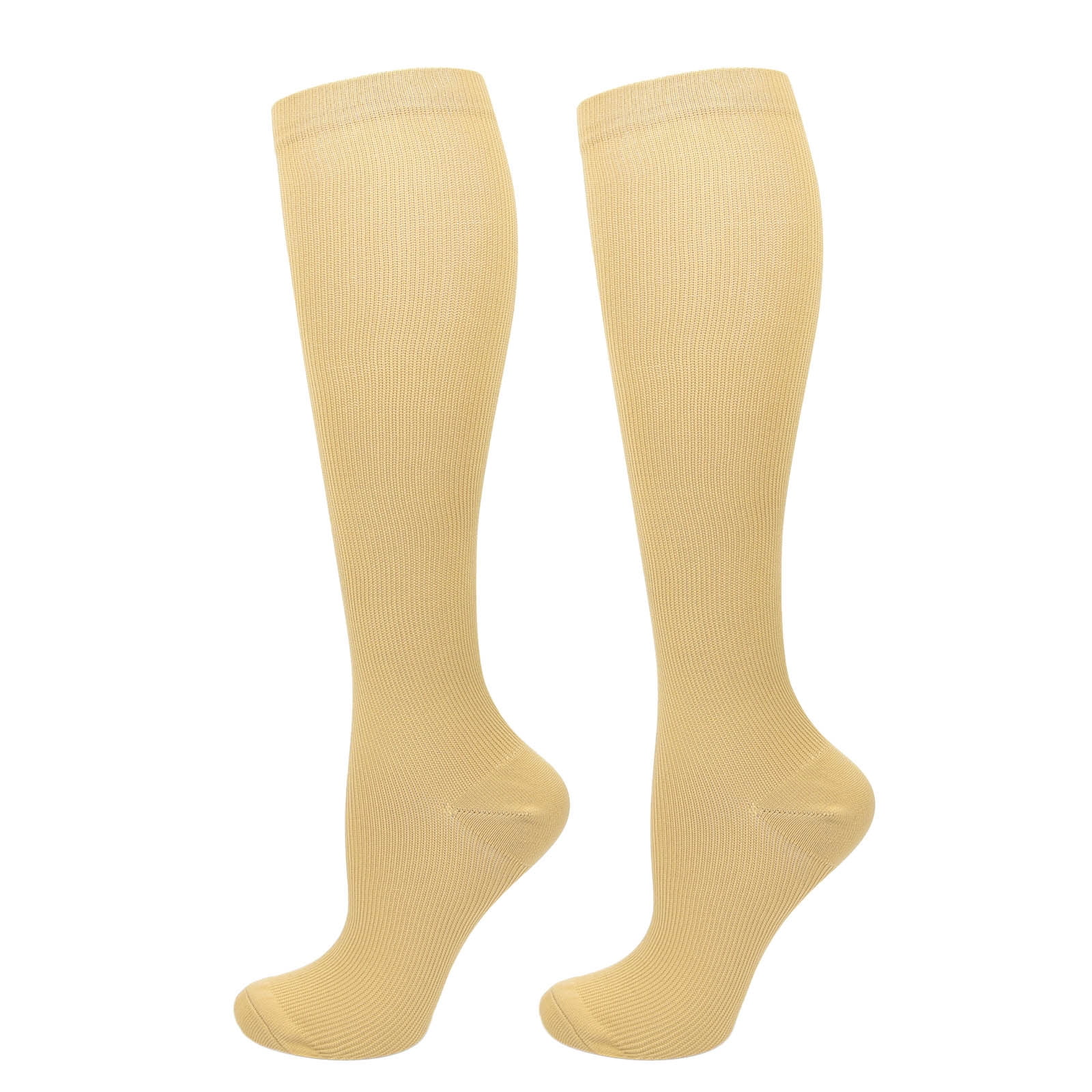 Cmunyle Beige Nylon Antiflex Compression Sports Socks For Men Size L ...