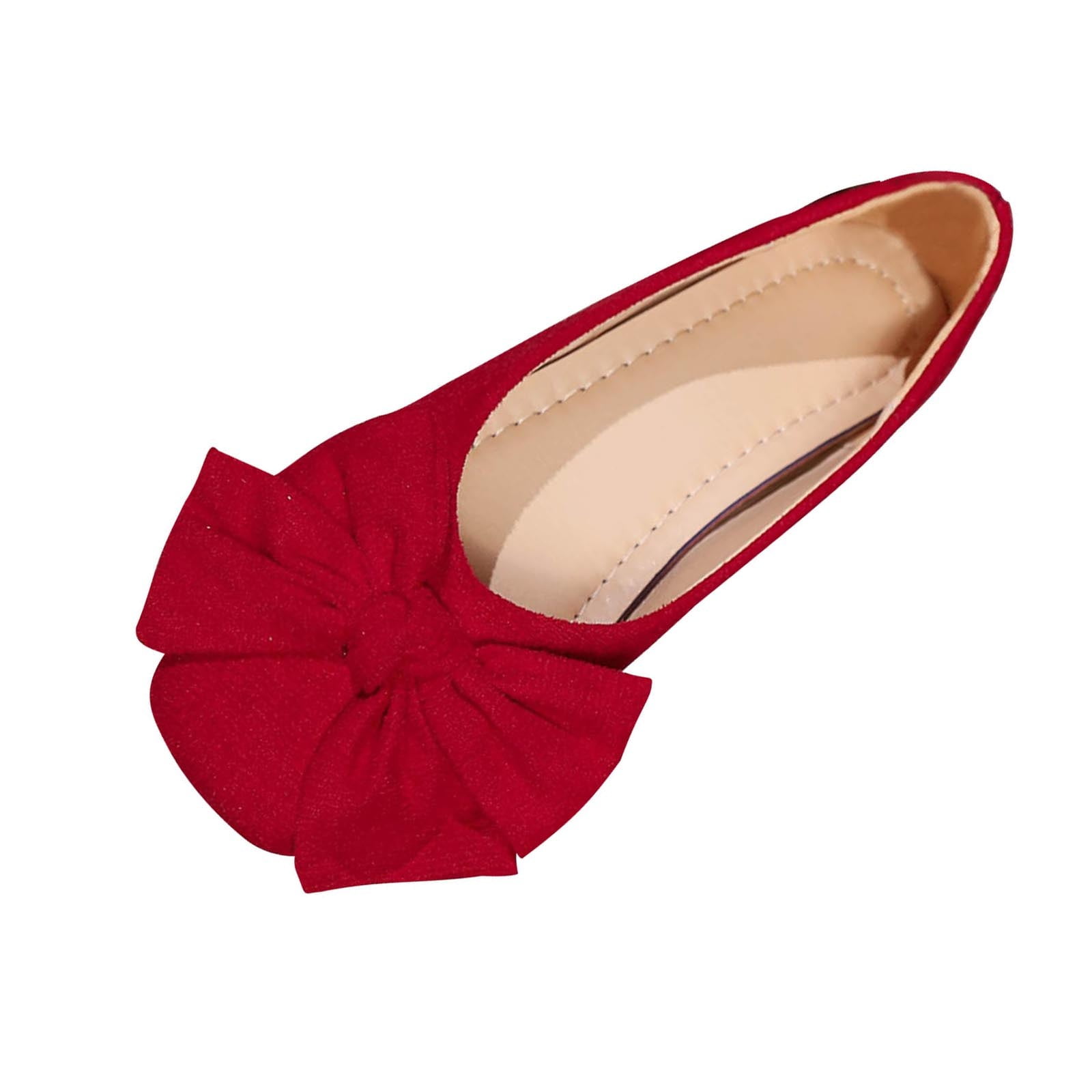 Cmunyle Casual Slip-On Loafers For Women Flat Shoes With Textured Bow ...