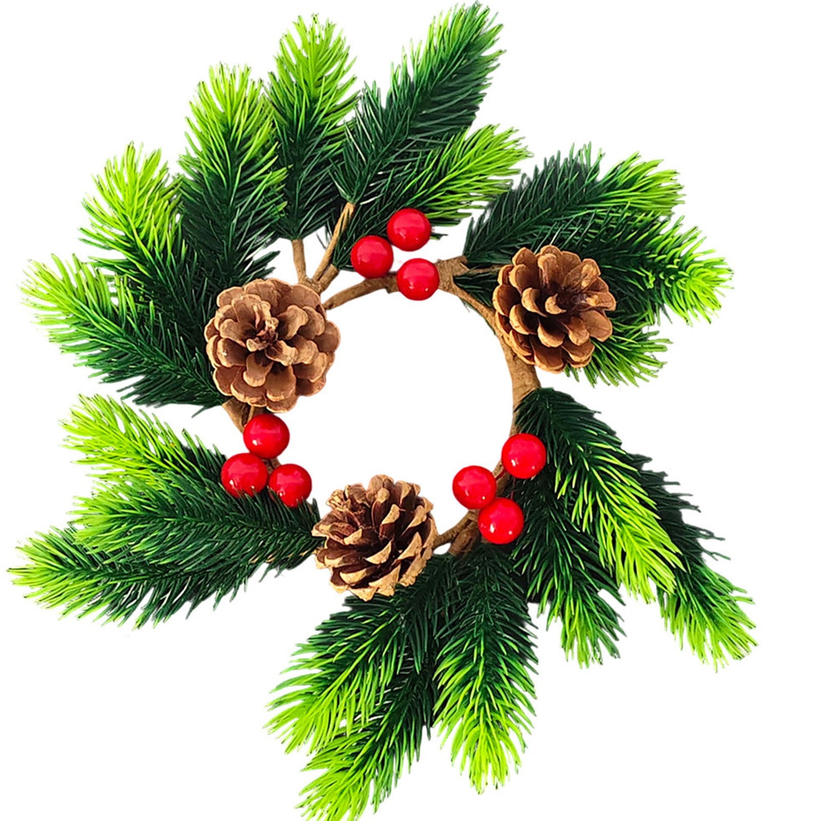 Cmunyle Christmas Candle Holders Flower Garlands Door And Window ...