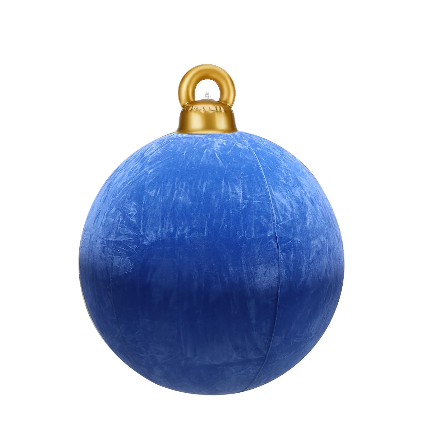 Cmunyle Inflatable Velvet Christmas Ball Blue Color Outdoor Decoration ...