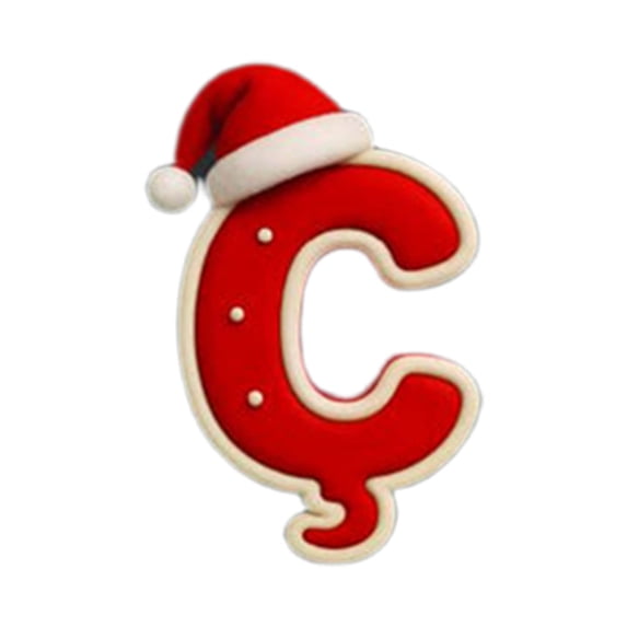 Cmunyle Letter C 2D Acrylic Christmas Alphabet Pendant Ornament For ...