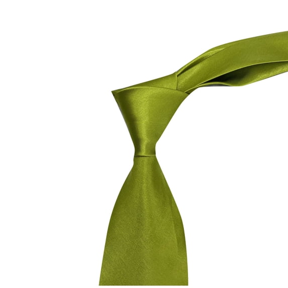 Cmunyle Moss Green Business Necktie For Men - 8Cm Wide Solid Color ...