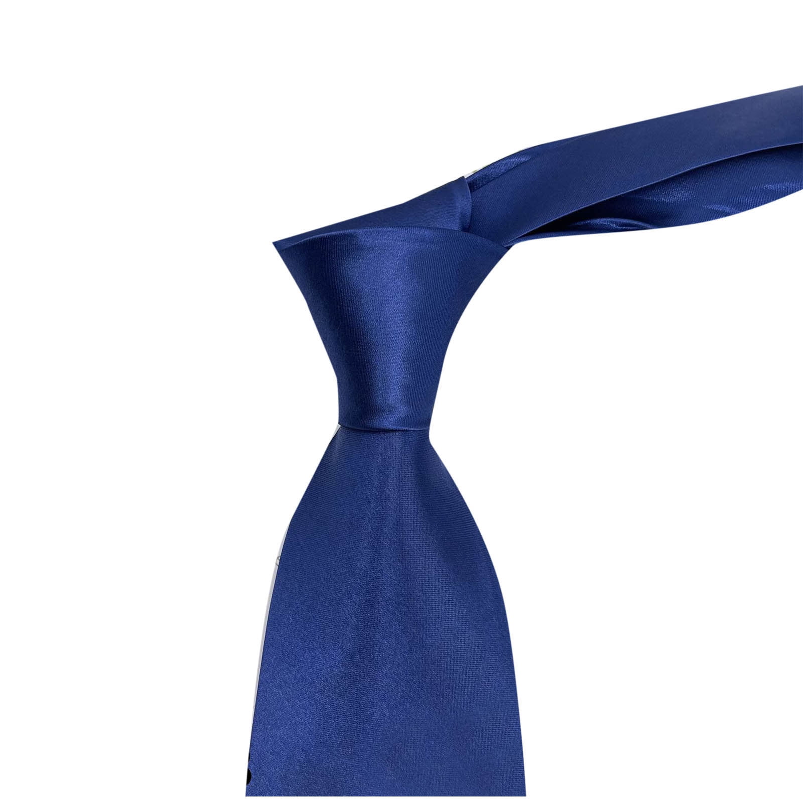 Cmunyle Navy Mens Business Dress Tie - 8Cm Wide Solid Color Polyester ...