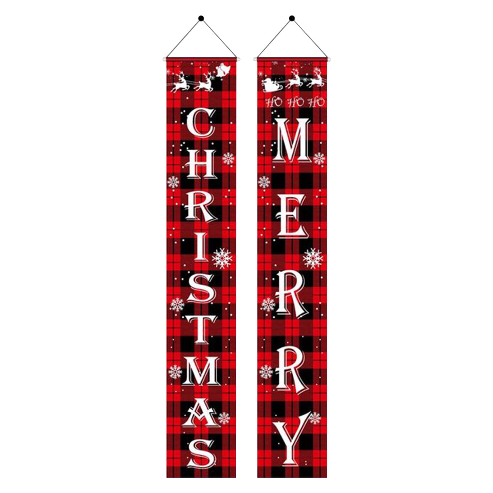 Cmunyle Outdoor Christmas Banners Decorations 2 pieces Decorative ...