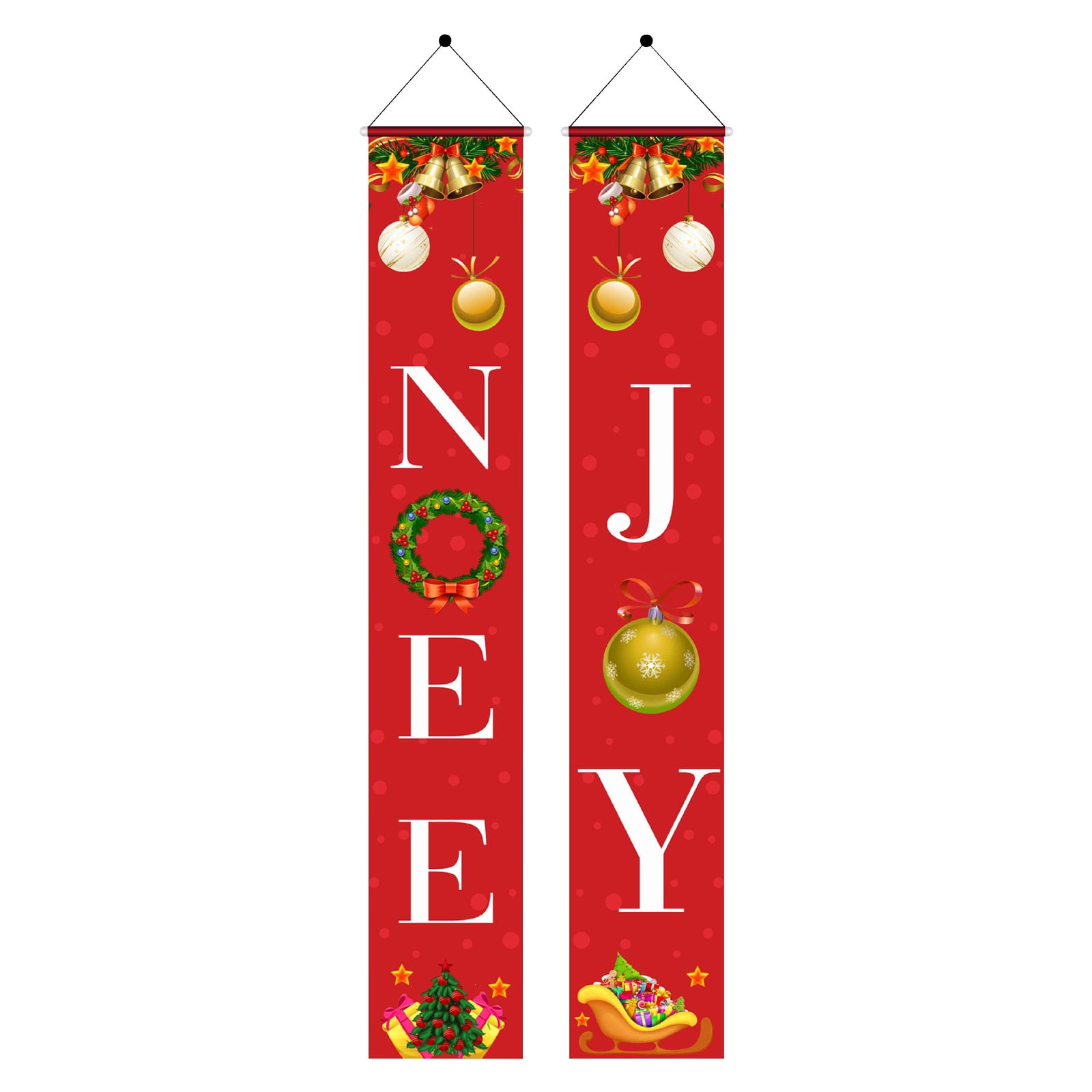 Cmunyle Outdoor Christmas Banners Decorations 2 pieces Decorative ...