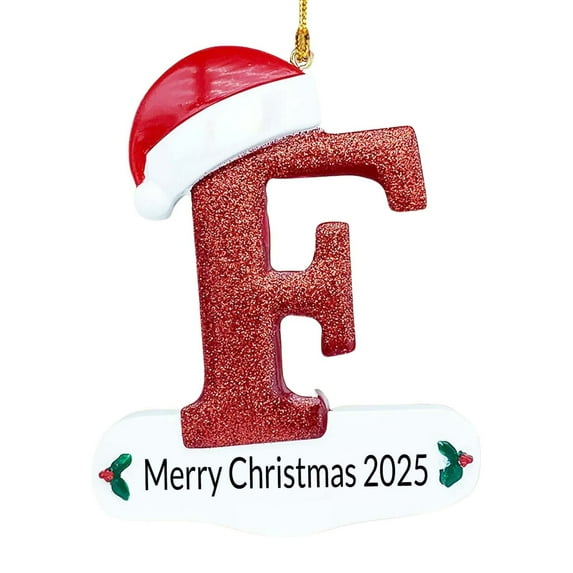 Cmunyle Personalized Alphabet Ornament Letter F Acrylic Hanging Pendant ...