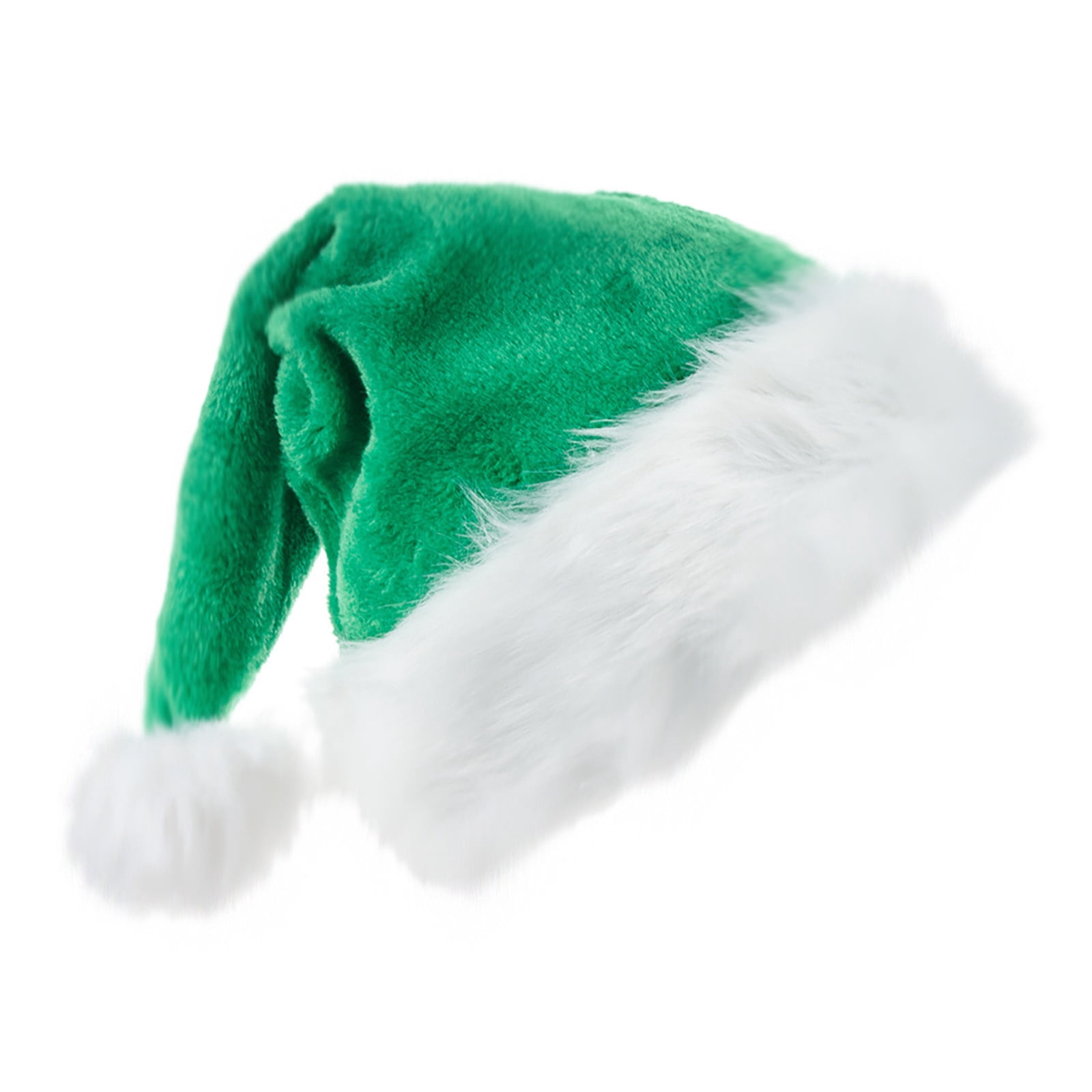 Cmunyle Santa Hat Christmas Party Costume Accessory Long Plush One Size ...