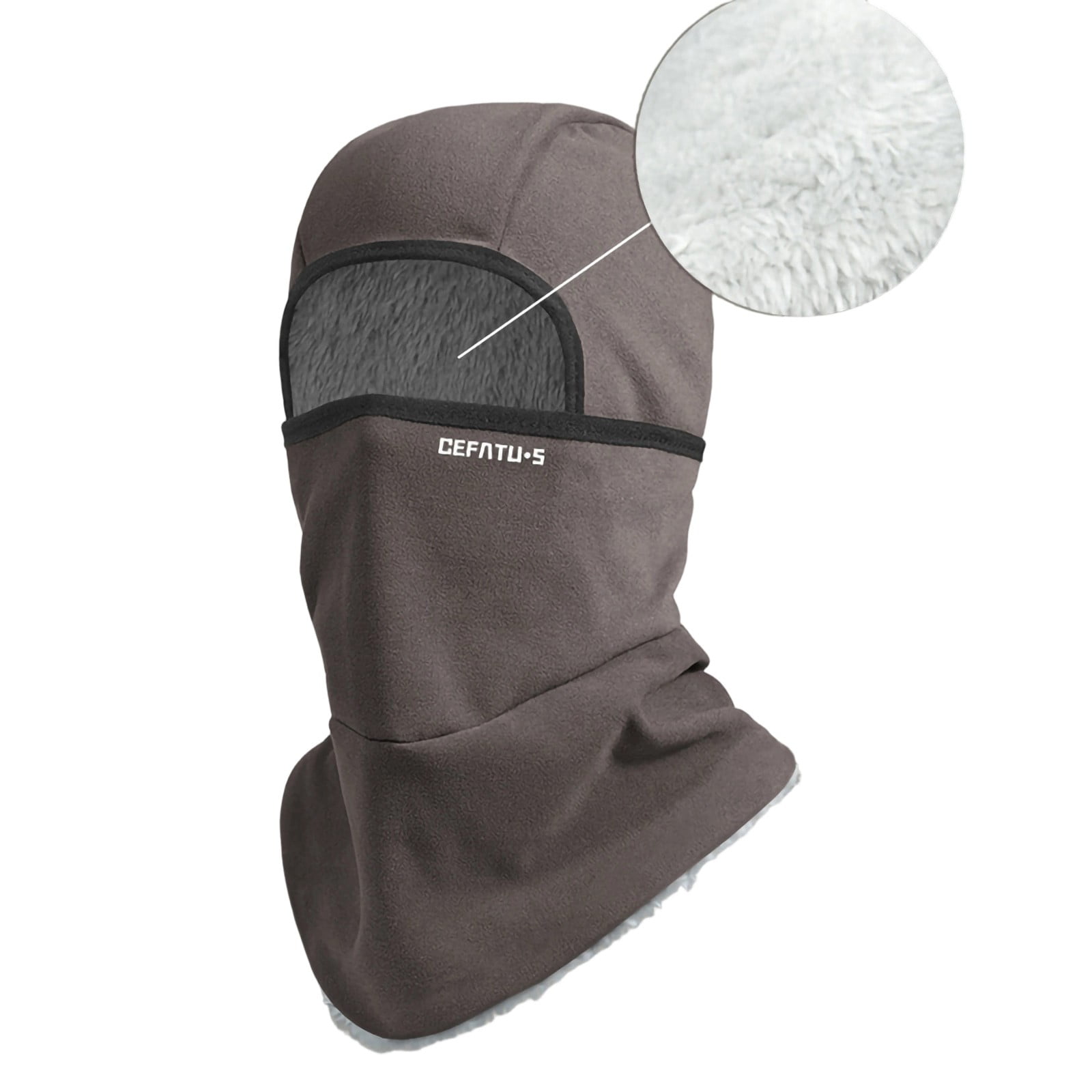 Cmunyle Windproof Fleece Balaclava 3-In-1 Face Cover For Men For Skiing ...