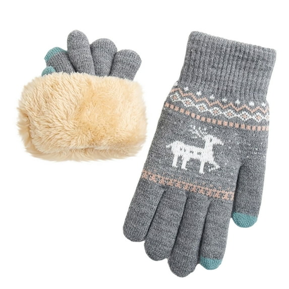 Cmunyle Women'S Winter Touchscreen Gloves With Conductive Fingertips ...