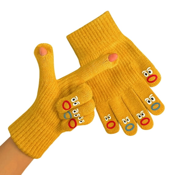 Cmunyle Women'S Winter Warm Touchscreen Gloves Conductive Fingertips ...