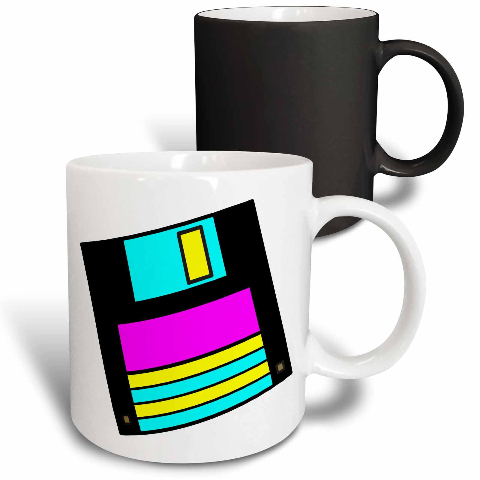 3drose, Cmyk Retro Floppy Disk Icon Vector Cartoon, 11oz Magic ...