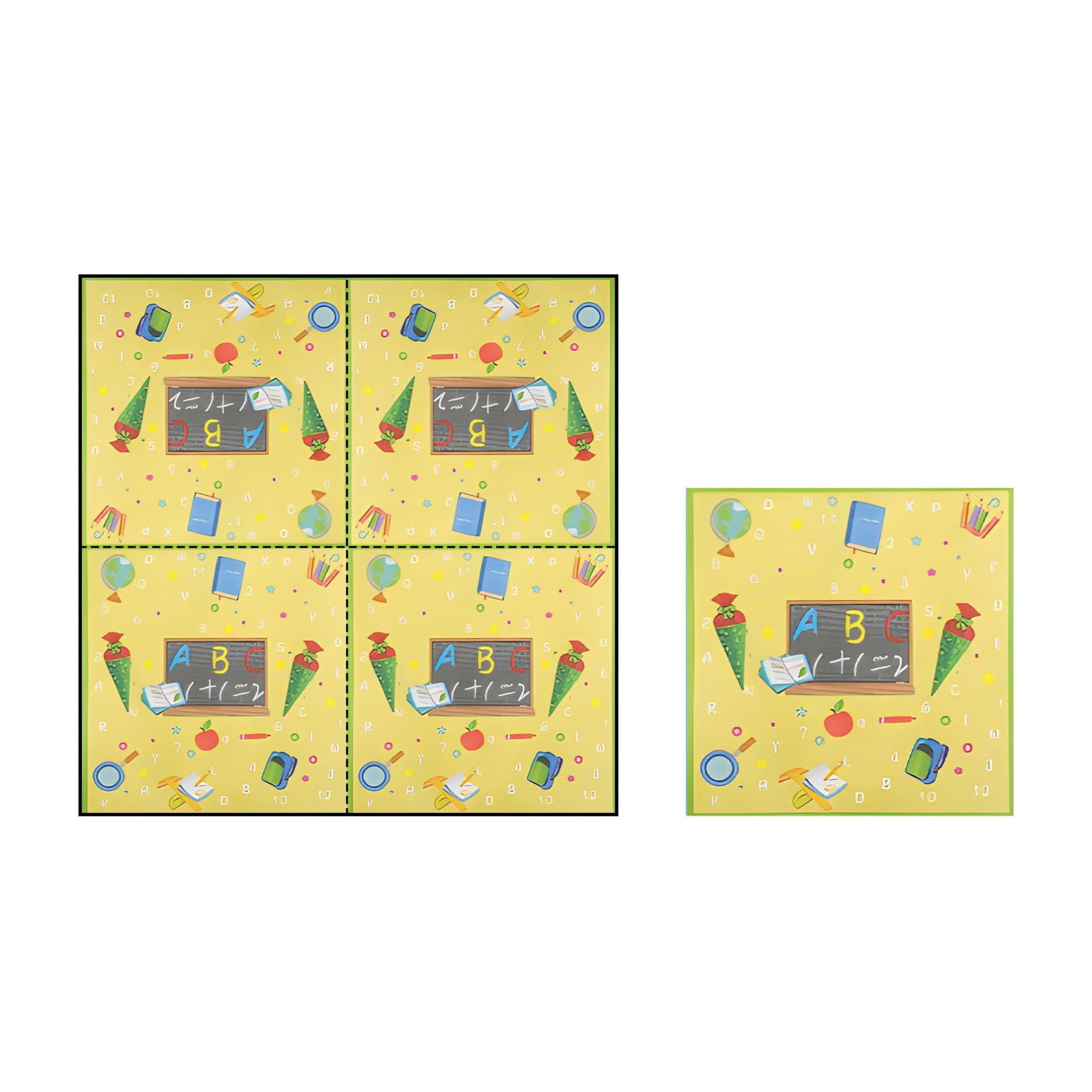 Cmyynna 10 Pcs School Plates and Napkins - Back to School Disposable ...