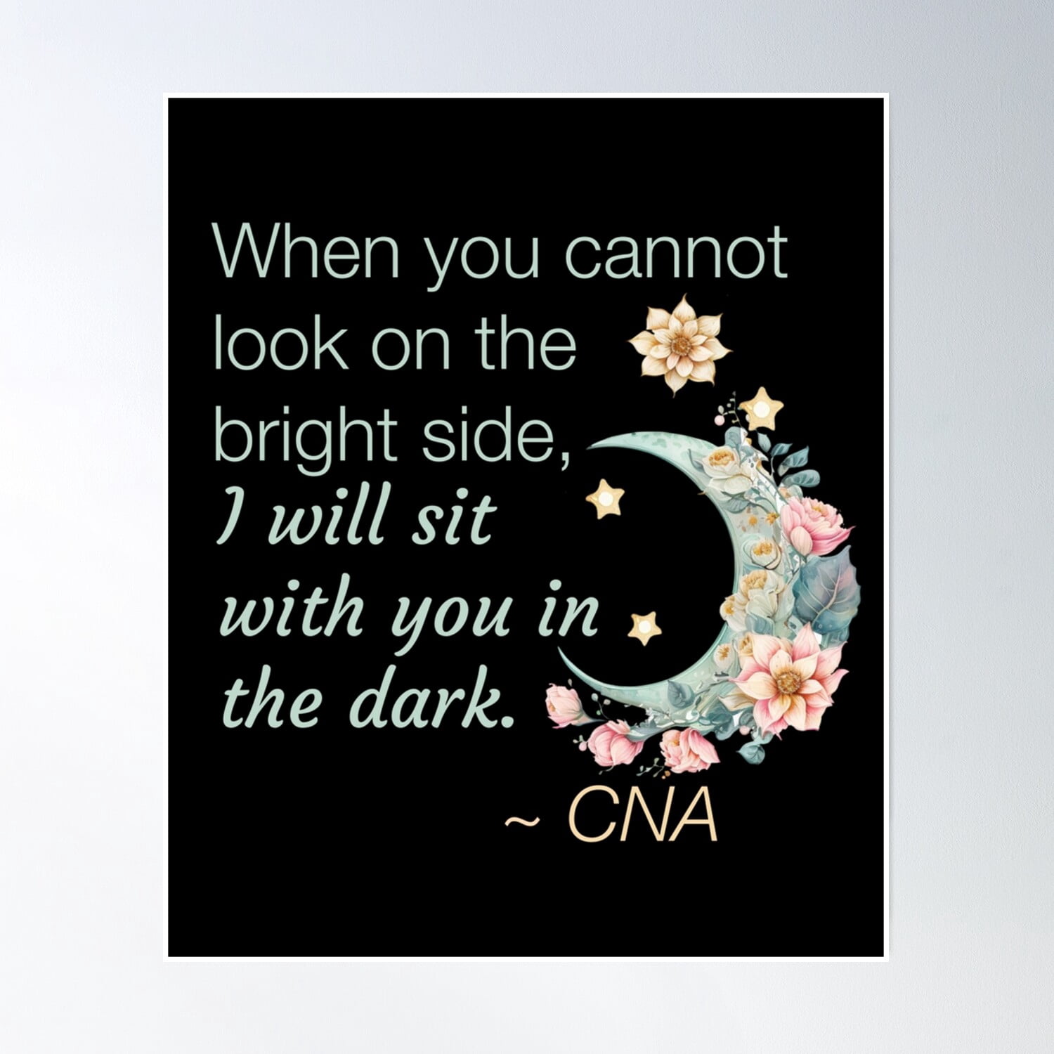 Cna Certified Nursing Assistant Always There For You Poster Wall Art ...