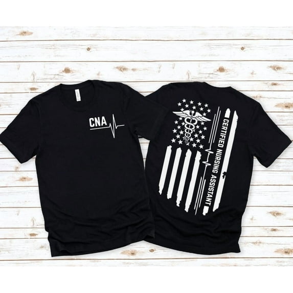 Cna Flag Certified Nursing Assistant Healthcare Mens Male Female Womens ...