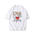 Cna Life Leopard Print T Shirt Black Cna Heart Stethoscope And Ecg ...