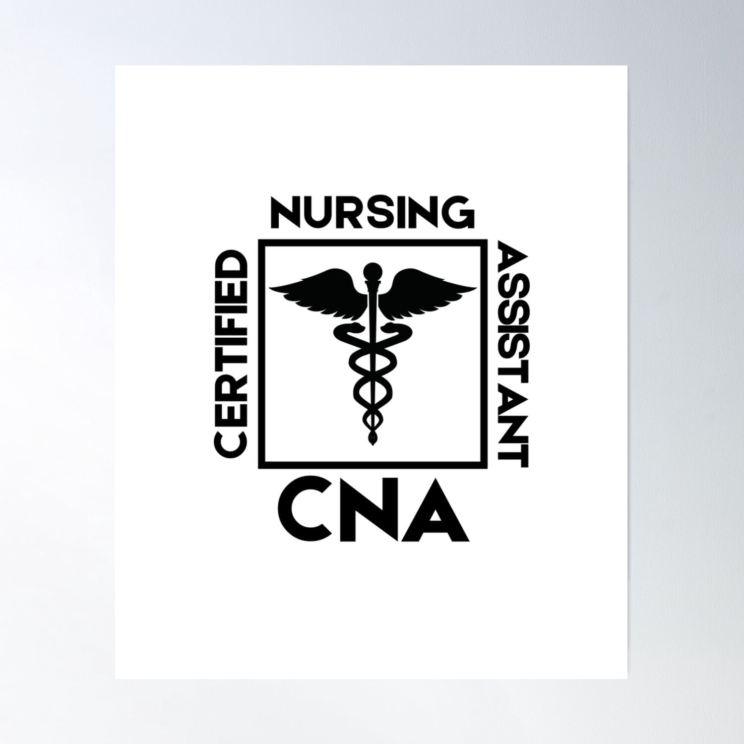 Cna Nurse Assistant - Cna Certified Nurse Assistant Poster Wall Art ...