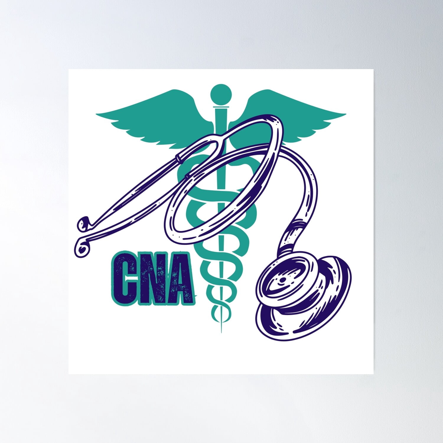 Cna Poster Wall Art, Modern Wall Decor, 24x24 UNFRAMED - Walmart.com