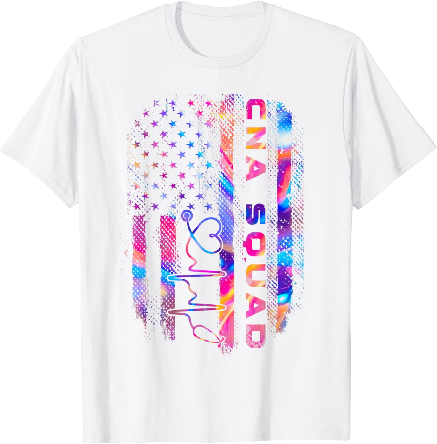 Cna Squad Shirt US Flag CNA Certified Nursing Assistant T-Shirt ...