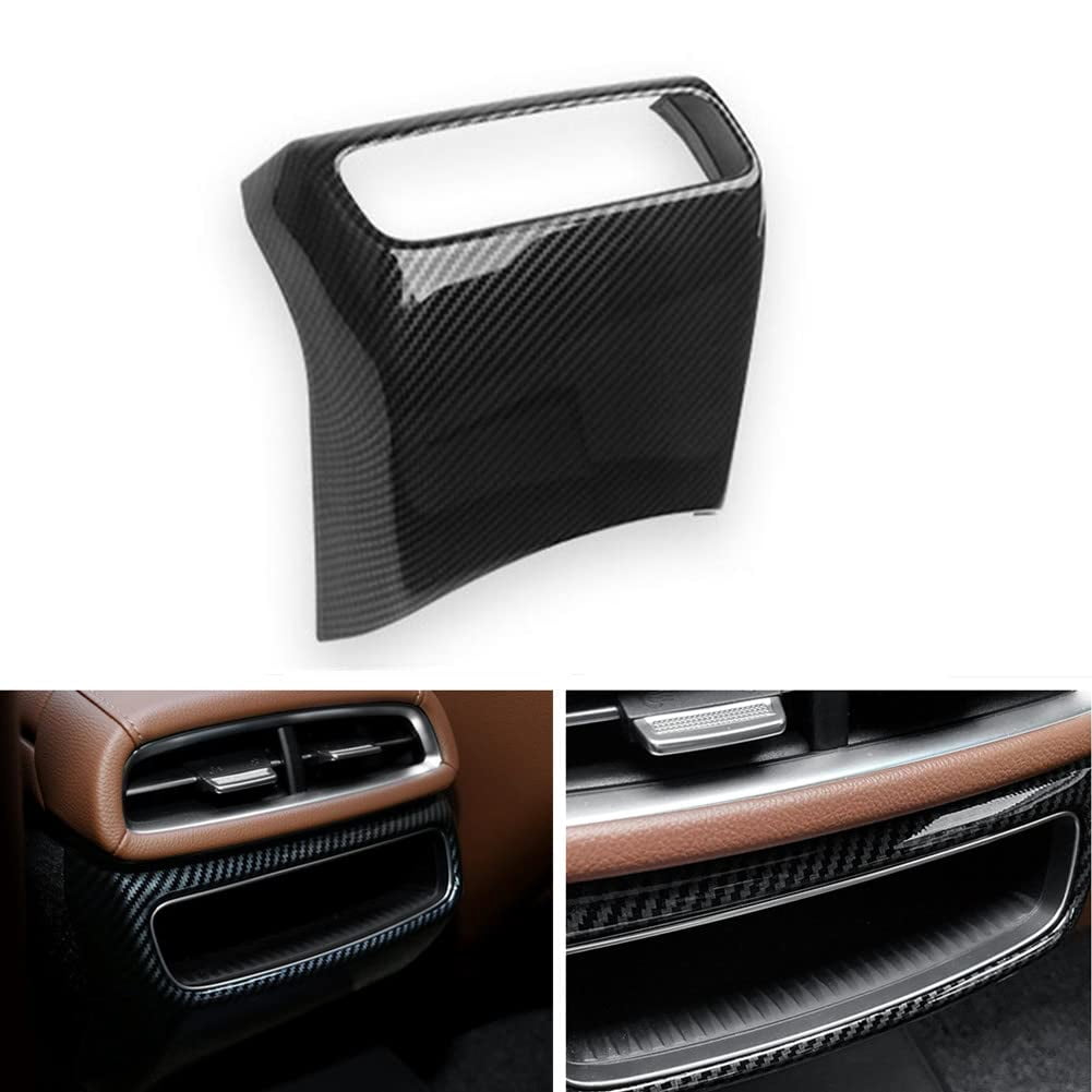 Cnaurda Carbon Fiber Style Car Interior Rear Air Condition Vent Cover ...