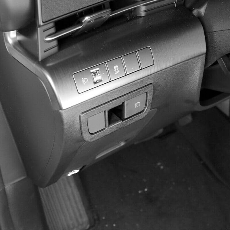 Cnaurda Matte Wood Grain Car Trunk Door Lock Handle Cover Rear Back ...