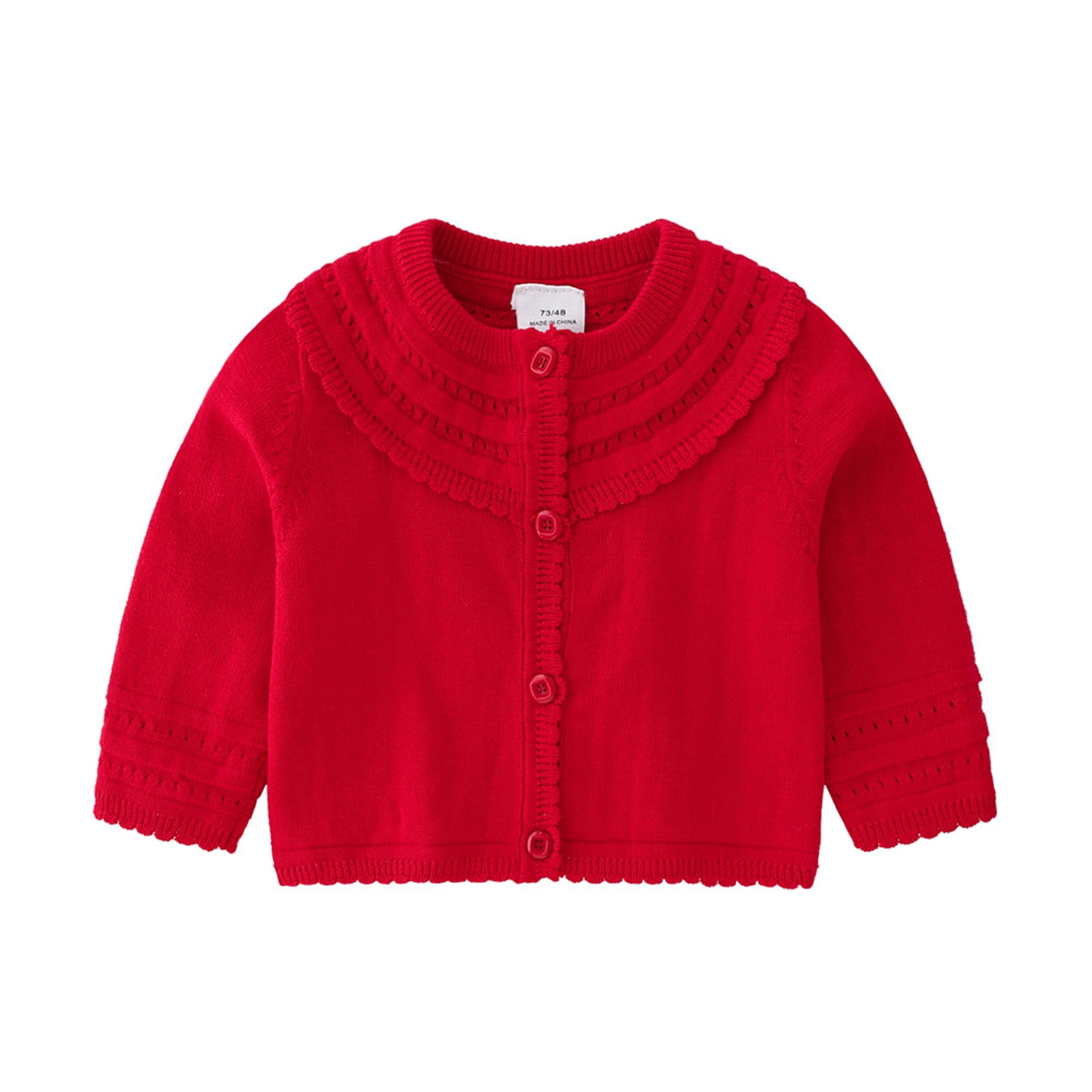 Cnbwig Bomber Jacket for Girls Coat Baby Knit Sweater Autumn Solid ...