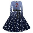 Cnbwig Christmas Dress for Women A Line Dress Long Sleeve Christmas ...