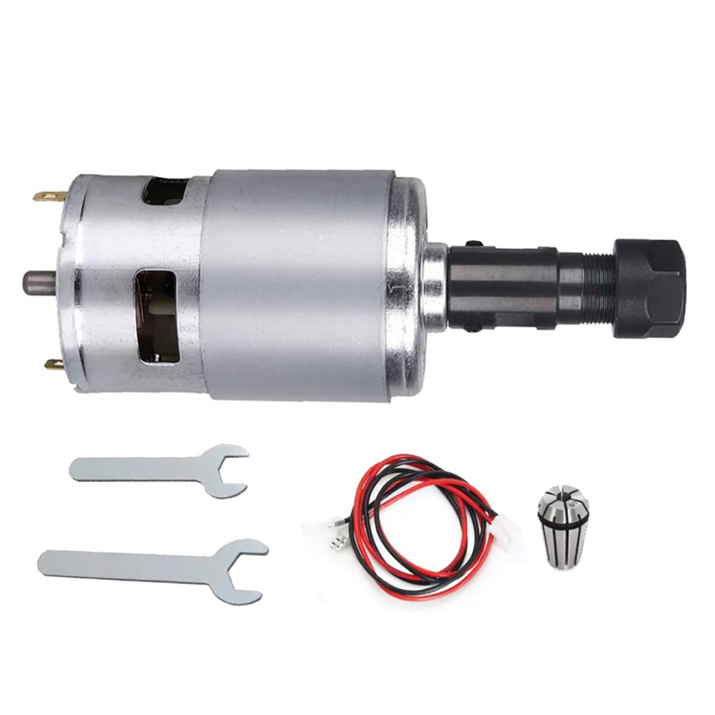 Cnc 775 Spindle Motor Dc 12V-24V 20000Rpm Electric Motor Ball Bearing ...