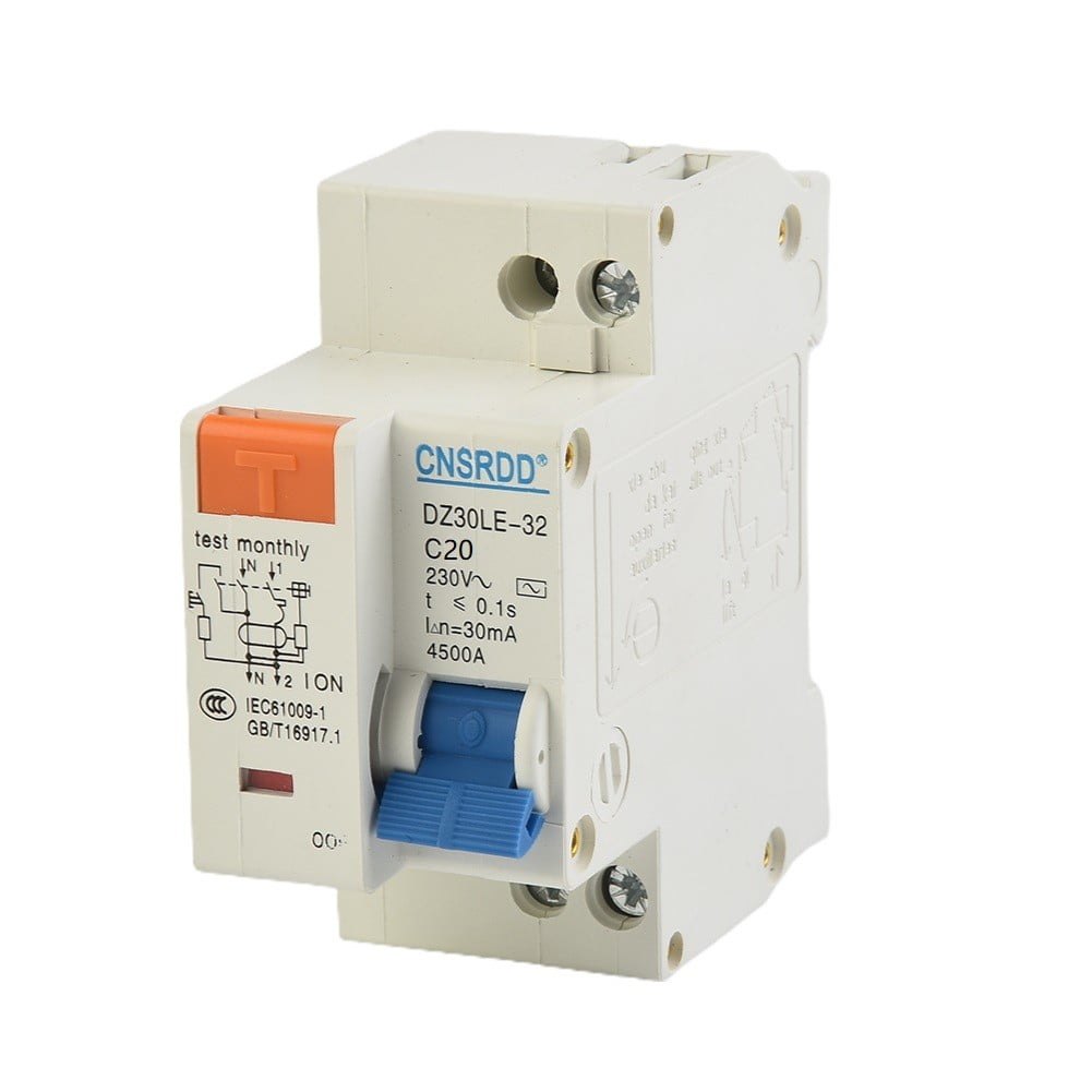 Cnc Dz30Le Leakage Circuit Breaker 230V 1P+N Rcbo Mcb With Leakage ...
