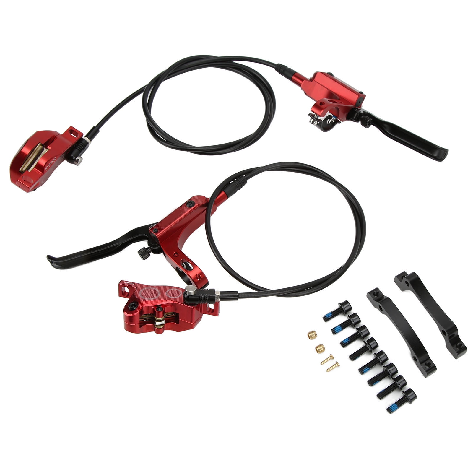 Cnc Hydraulic Disc Brake, Ztto Mtb Bike 4 Piston Front Rear Hydraulic ...