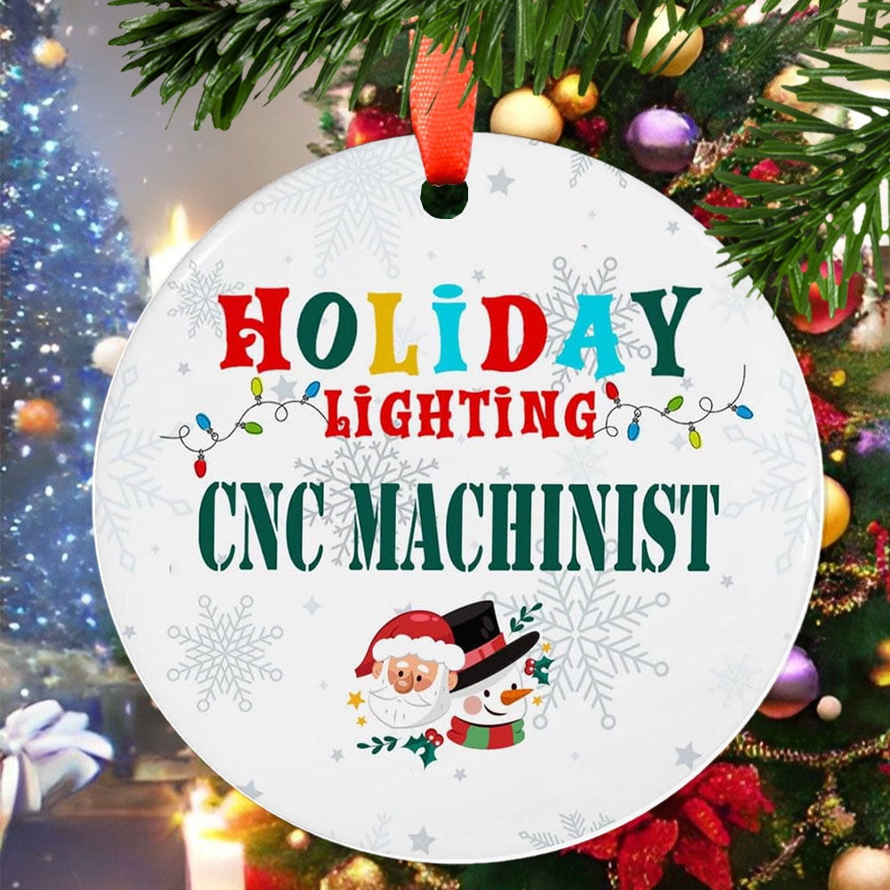 Cnc Machinist Christmas Ornament, Holiday Tree Ornament, Gift for Mom ...