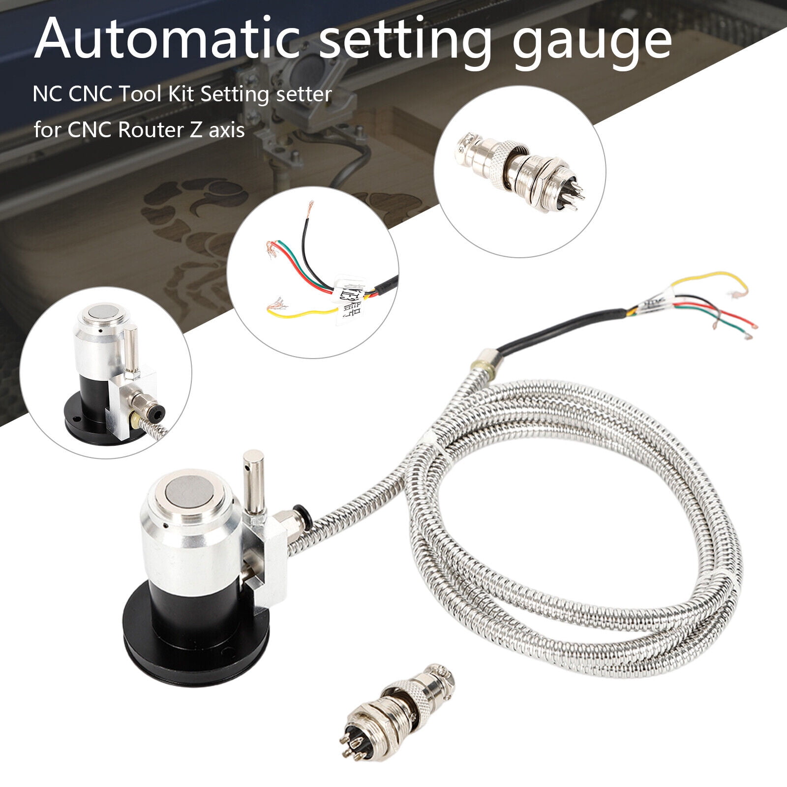 Cnc Tool Setter Router Probe Z Axis Auto Adjustment Tool Touch Setting ...