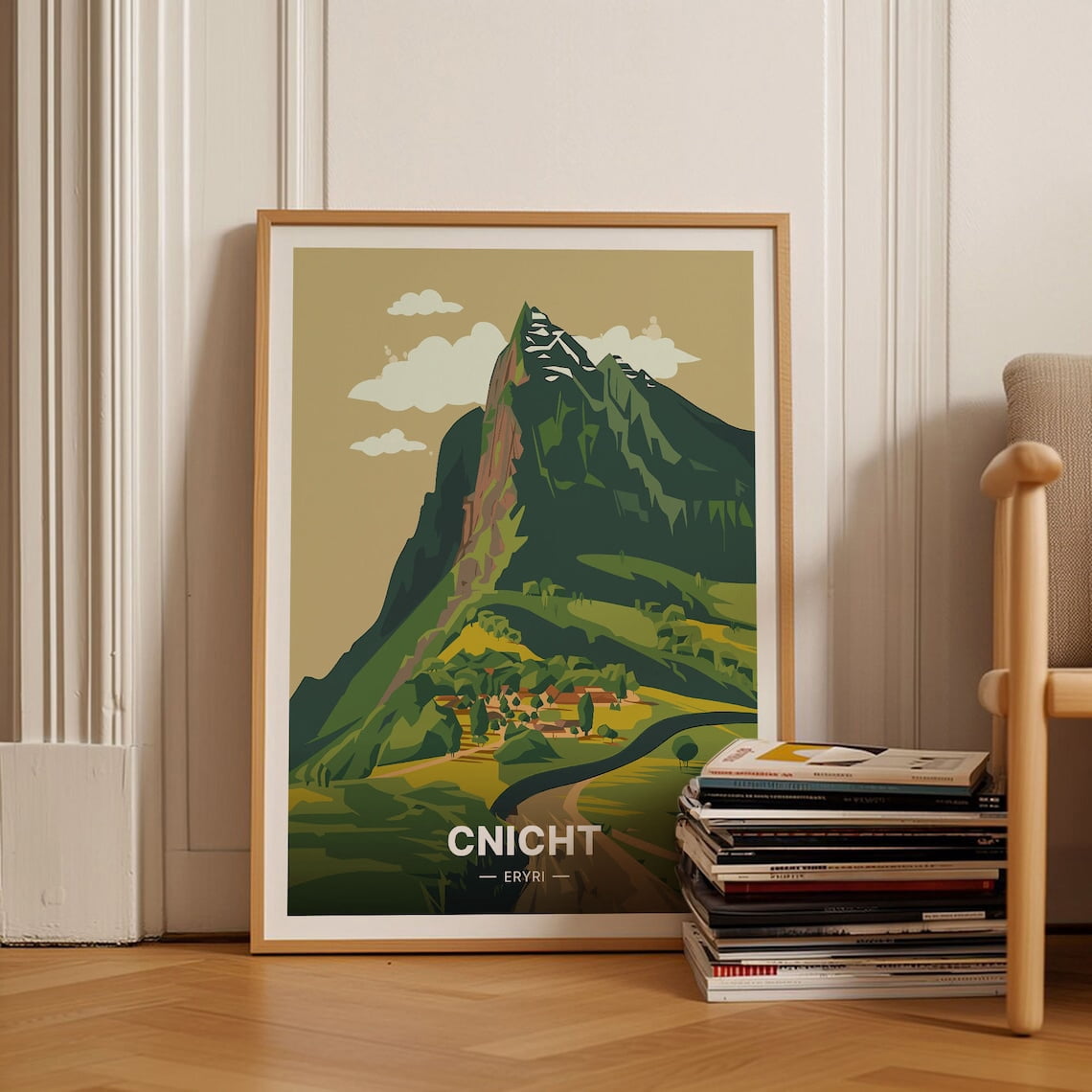 Cnicht Mountain Print Wales Travel Eryri Wall Art, Unframed Canvas ...