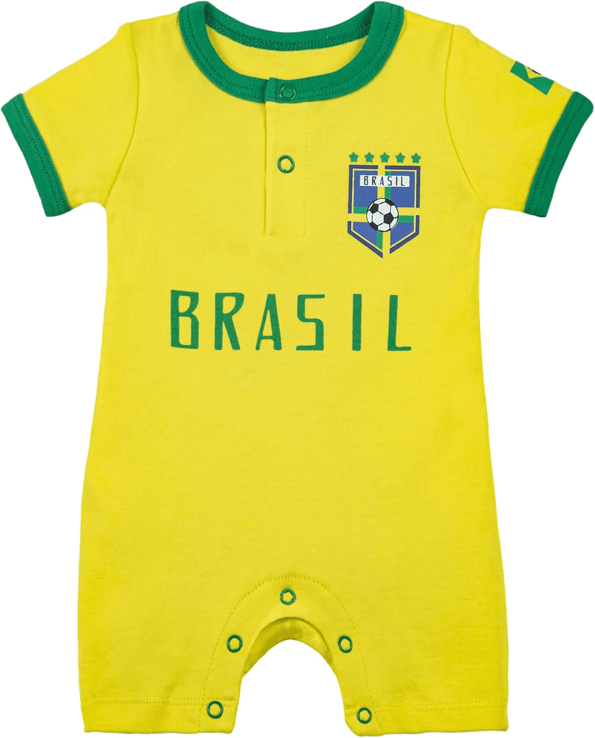 Cnins Infant Brazil Soccer Jersey Romper for Boy Girl Baby Onesie ...