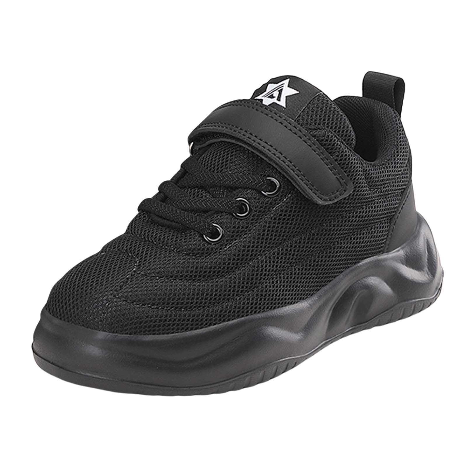 Cnuiaeg Boys Girls Shoes Lightweight Running Sneakers for School and Play,Color Black,Size 12.5 ...