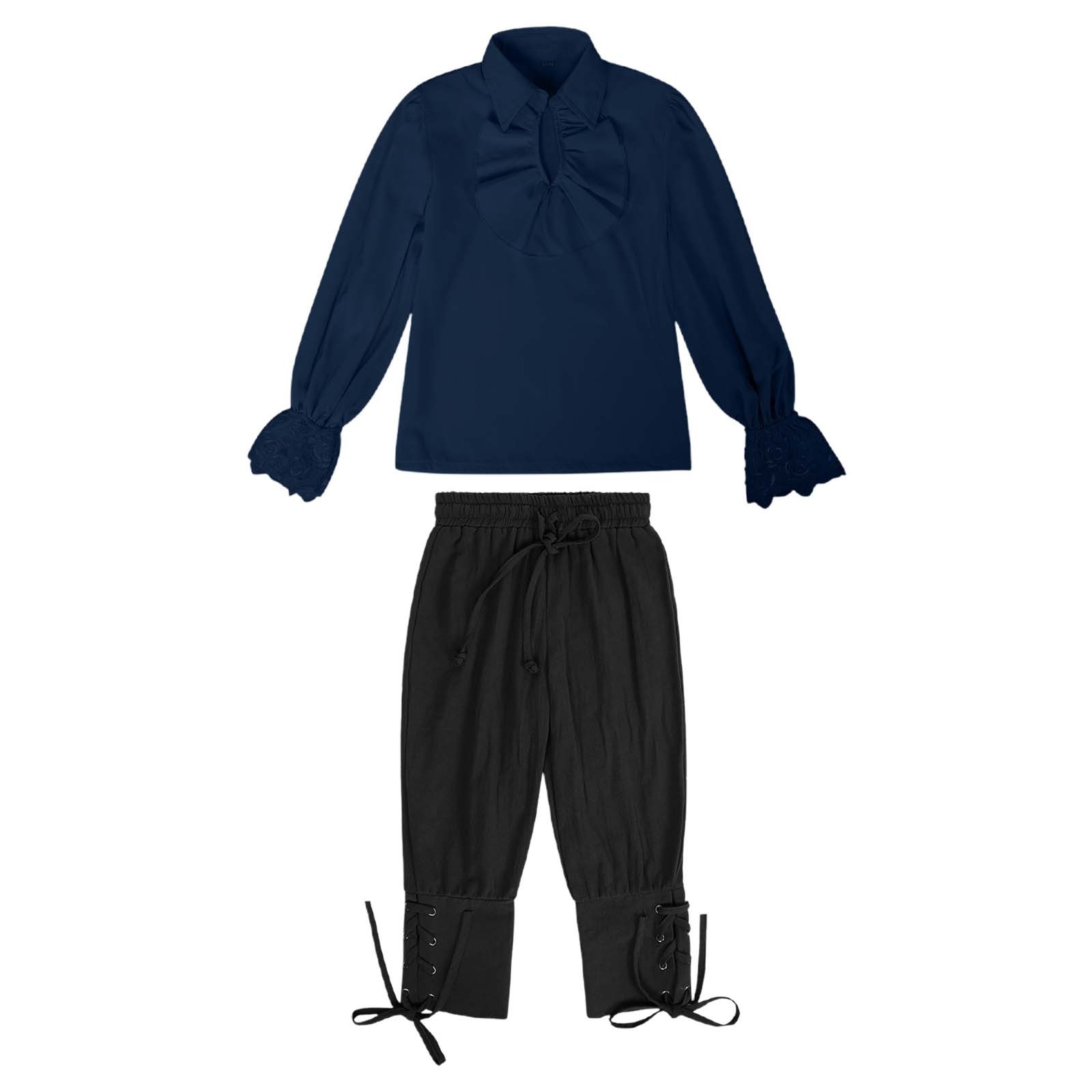 Cnuiaeg Children's 2PC Set Shirt & Nine Pant Combo For & Dress Up Play ...