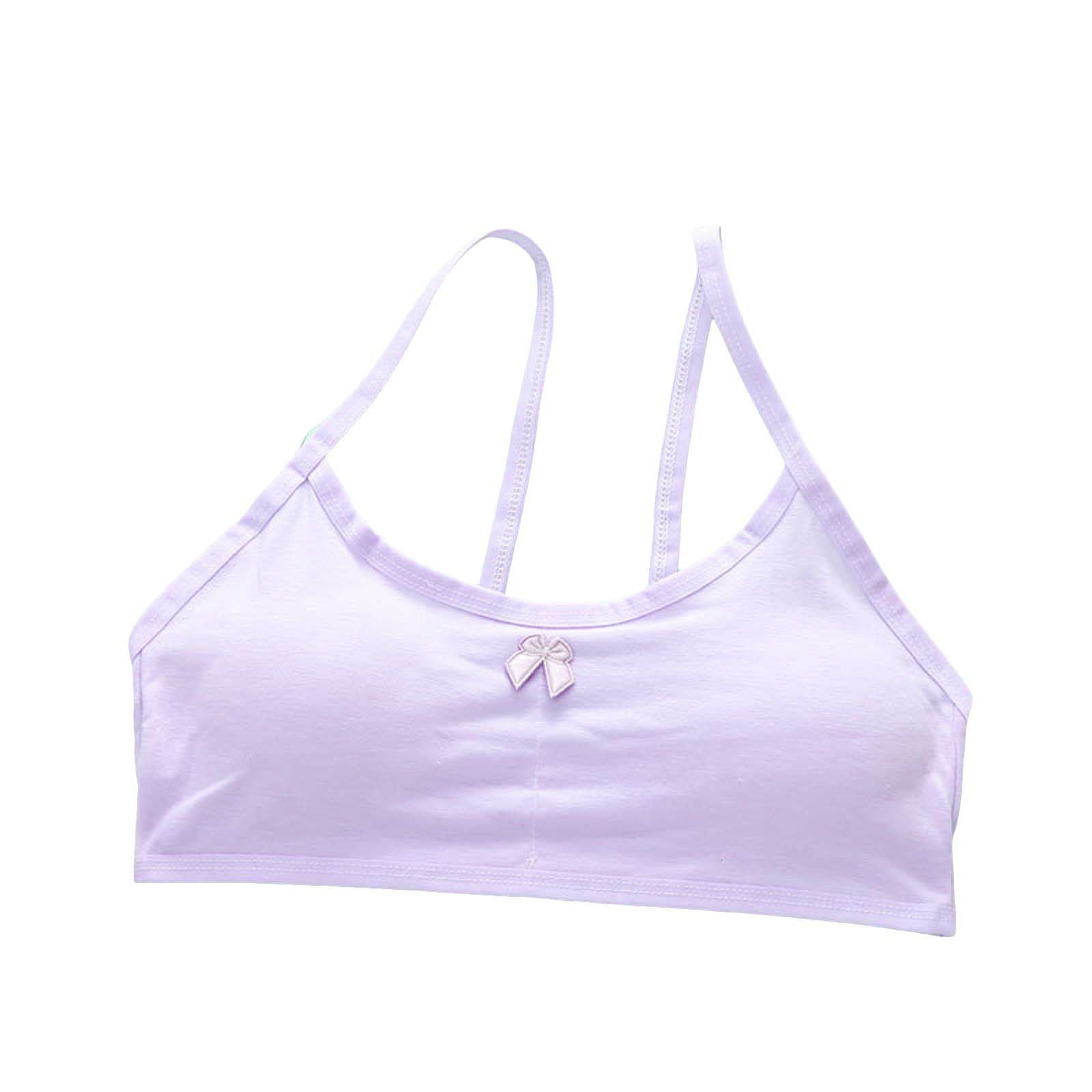 Cnuiaeg Crop Top Bra Teen Girls Training Bras Camisole Style ...